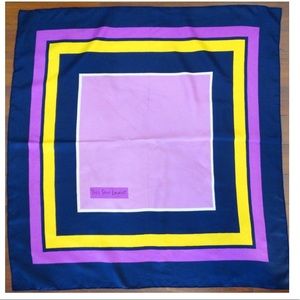 Yves Saint Laurent | Accessories | Ysl Vintage Color Block Silk Scarf ...